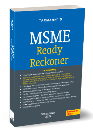 MSME Ready Reckoner [2024] by Taxmann's Editorial Board | Taxmann ...